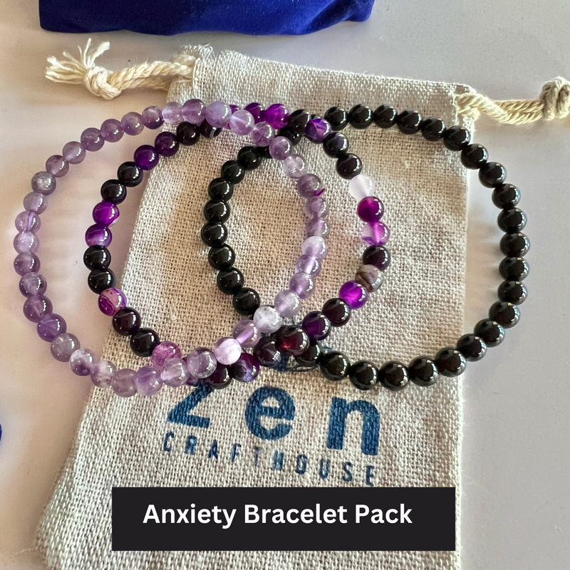 Anxiety Bracelet Pack (Set Of 3) - Zencrafthouse