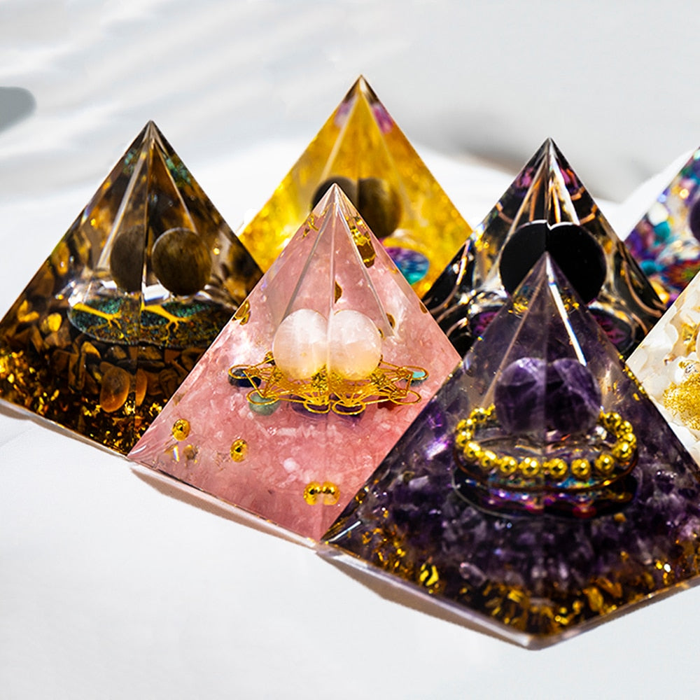 Sacred Energy Crystal Ball Pyramid - Zencrafthouse