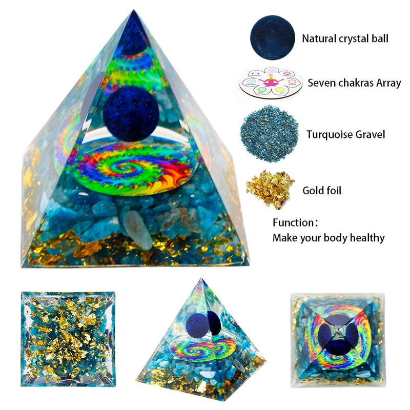 Sacred Energy Crystal Ball Pyramid - Zencrafthouse