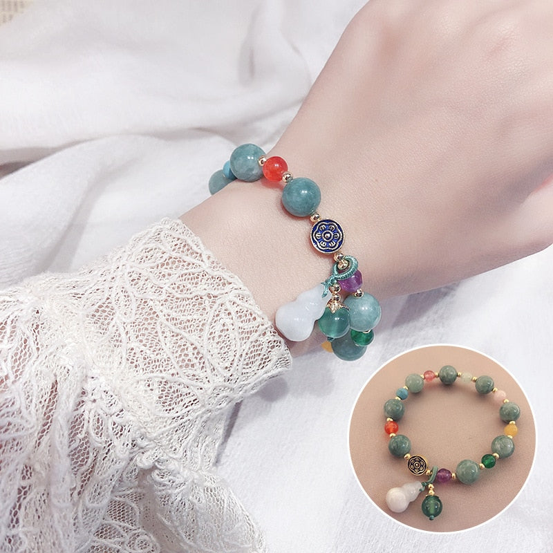 Natural Jade Health & Abundance Bracelet - Zencrafthouse
